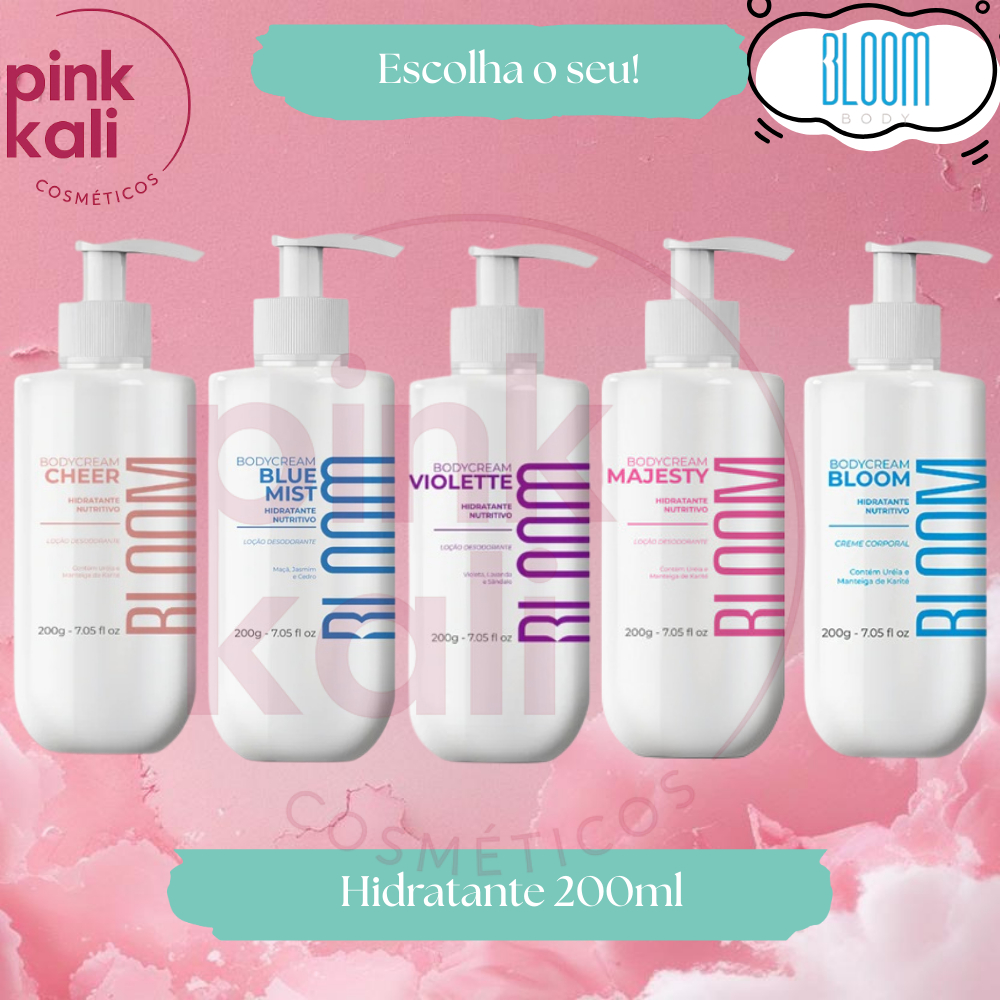 Escolha o seu: Hidratante 200ml BLOOM BODY BR Body Cream Desodorante ...