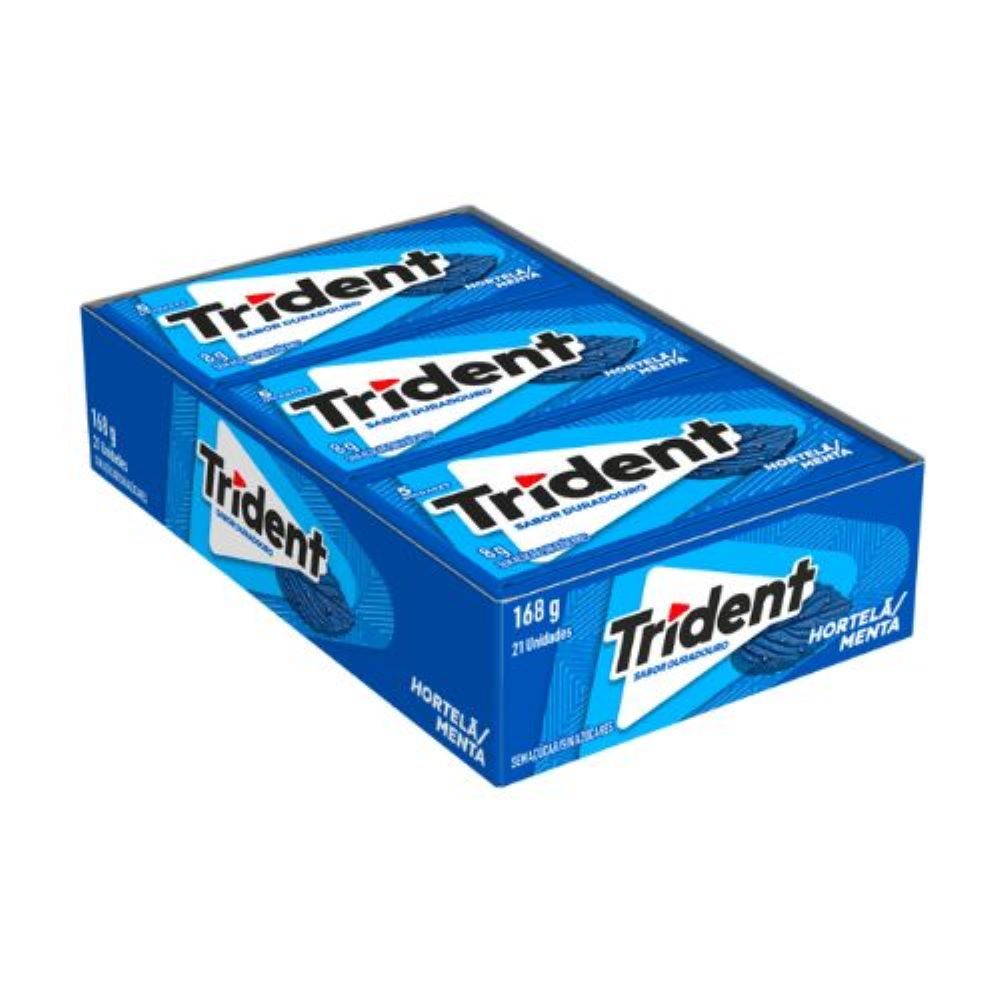 Chicletes Trident Melancia Hortelâ Intense Menta Morango Tutti-Frutti ...
