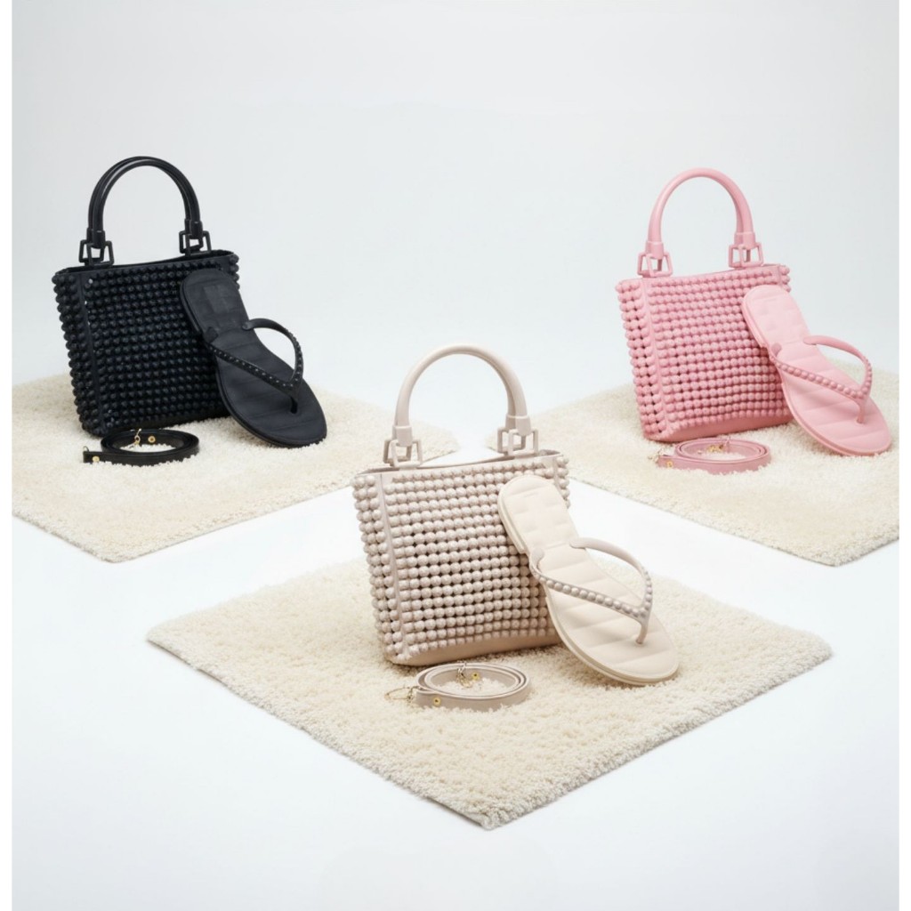 Kit Bolsa Praia + Chinelo Pérola Feminino | PVC Injetado Leve e ...