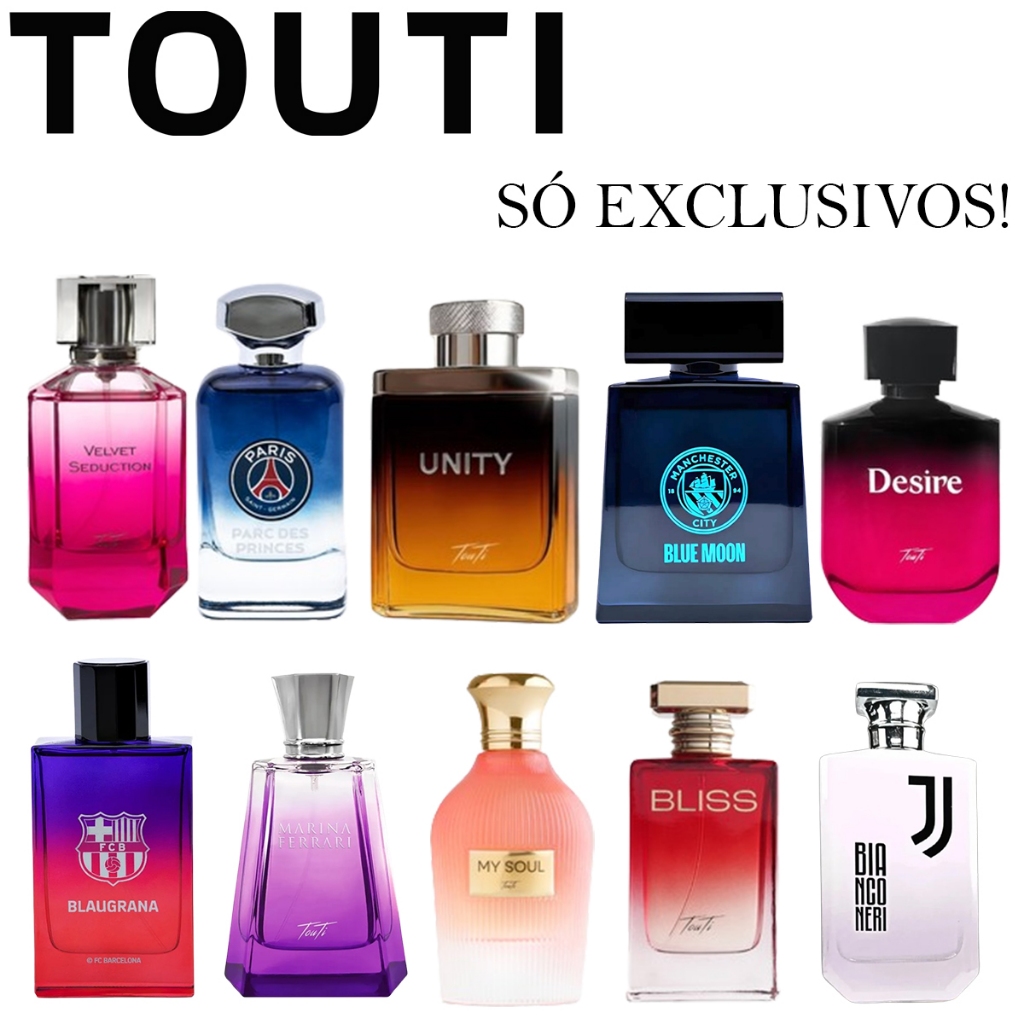 Perfumes Exclusivos Touti (Licenciados e Autorais) Luxo | Shopee Brasil