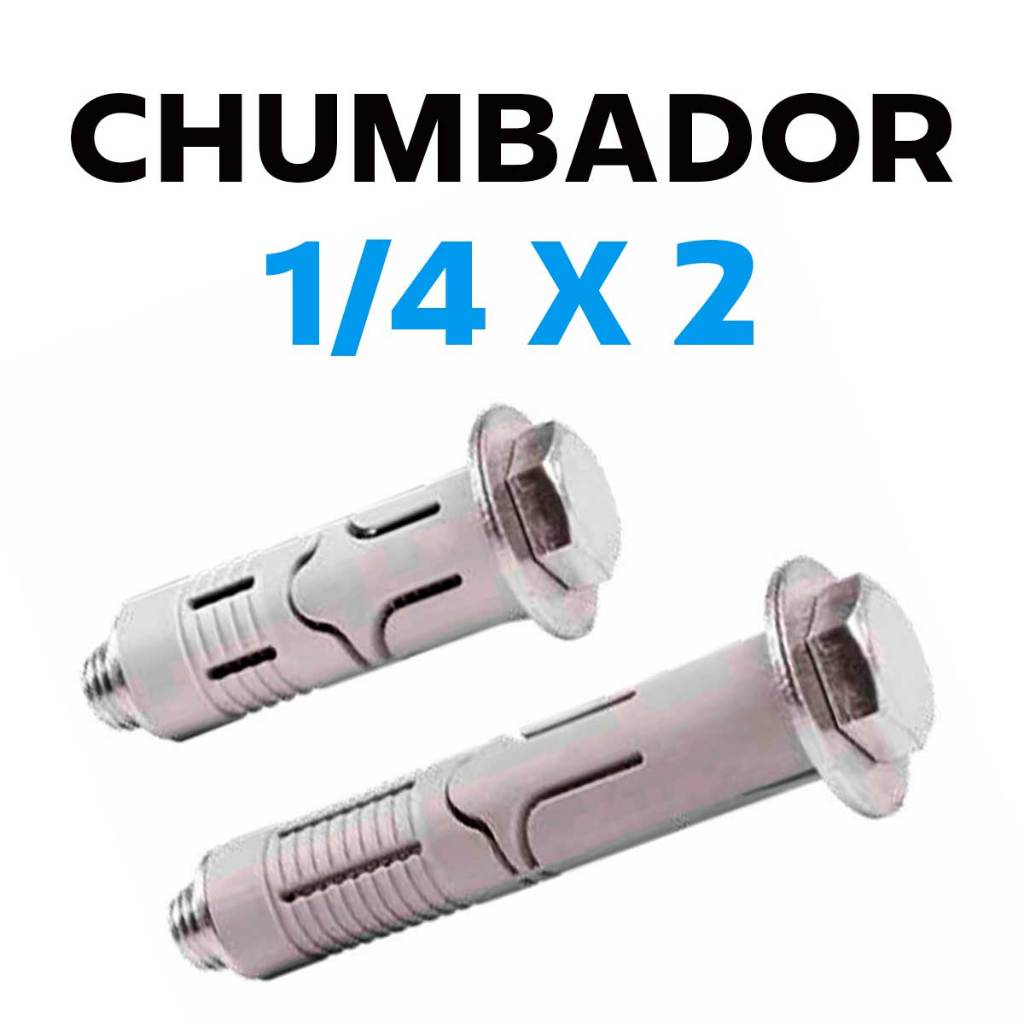 Chumbador Bucha de Nylon Parabolt com Parafuso CBN 1/4x2pol | Shopee Brasil