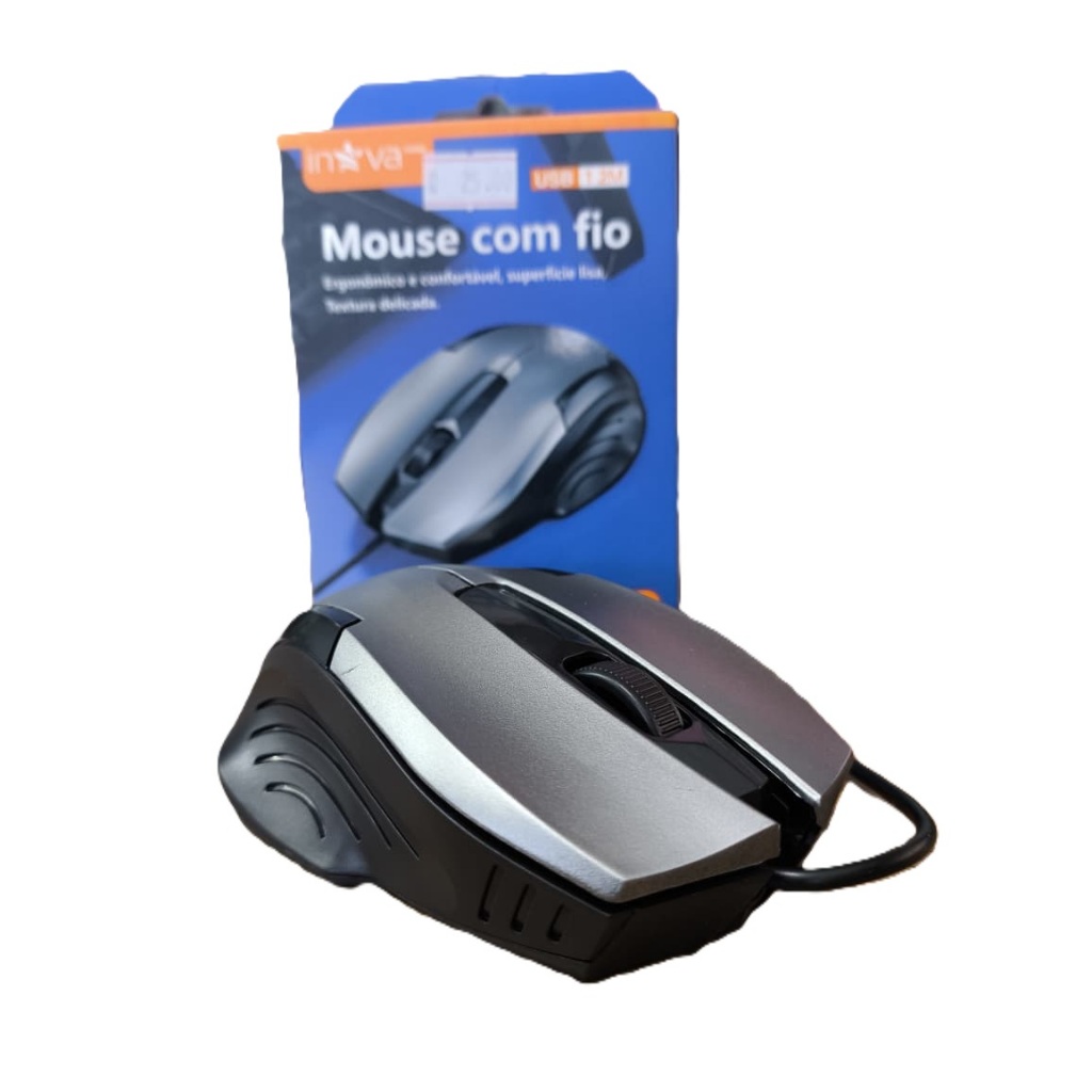 Mouse USB com fio 1200 DPI Compacto ⚡Inova Original | Design Gamer – h8 ...