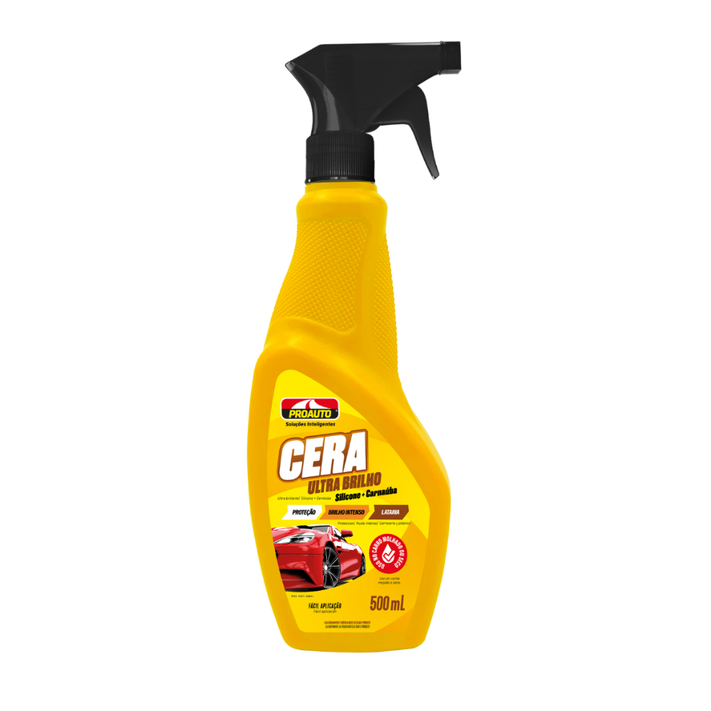 Cera Líquida Cristalizadora Automotiva C/ Silicone Carnaúba Ultra ...