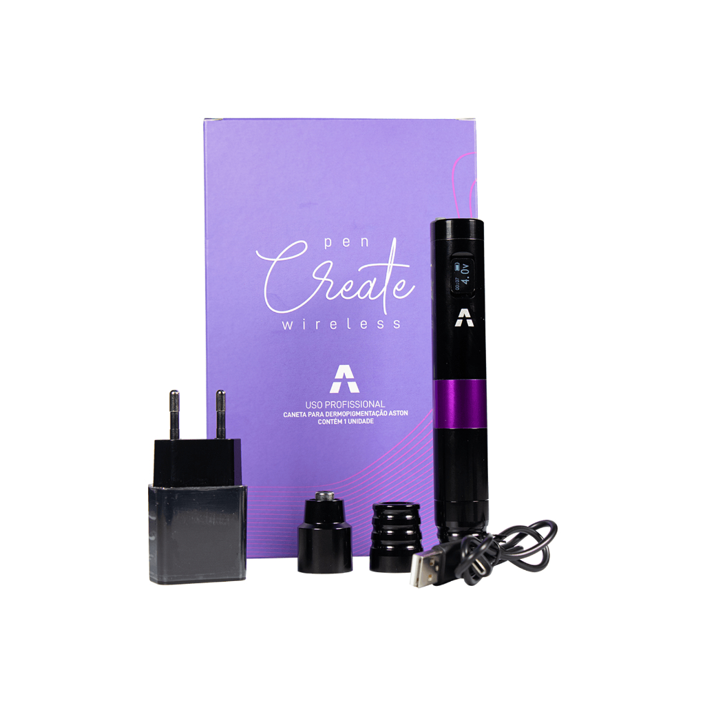 Pen Rotativa Aston Create Wireless Para Micro e Tattoo MMP | Shopee Brasil