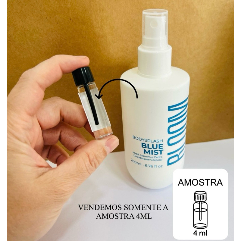Frasco 4ml - Body Splash Blue Mist | Shopee Brasil