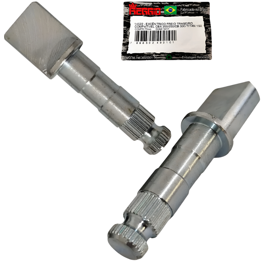 Eixo Excêntrico Abre Patim Strada 14522 Reggio Twister Cb300 / CB 300 / CBX 200 Freio Traseiro ...