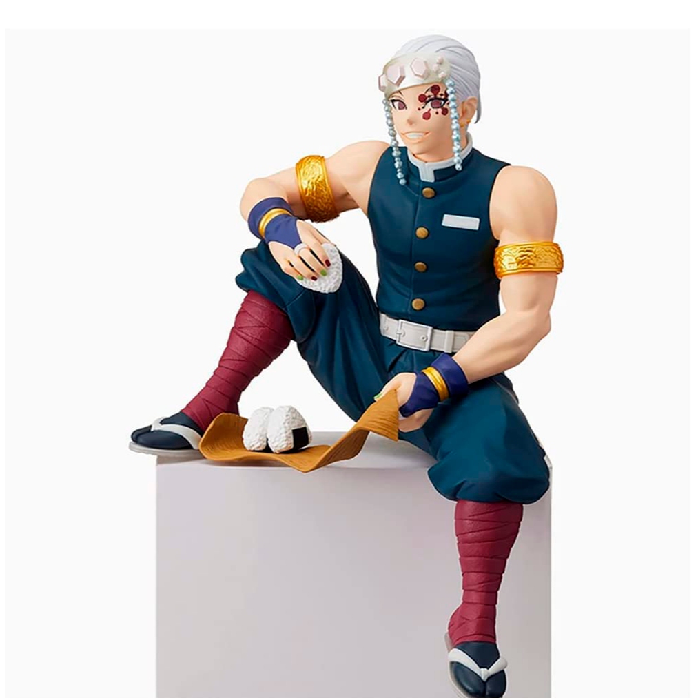 Demon Slayer Tengen Uzui Action Figure Pose Sentada | Shopee Brasil