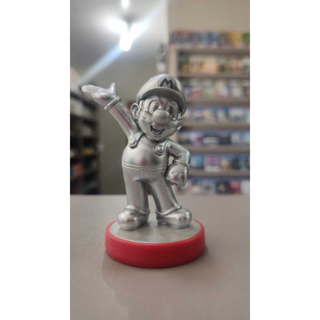 Amiibo Mario Silver Edition | Shopee Brasil