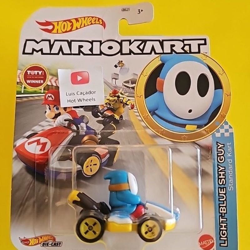 Shy Guy Azul Mario Kart Hot Wheels Lacrado | Shopee Brasil