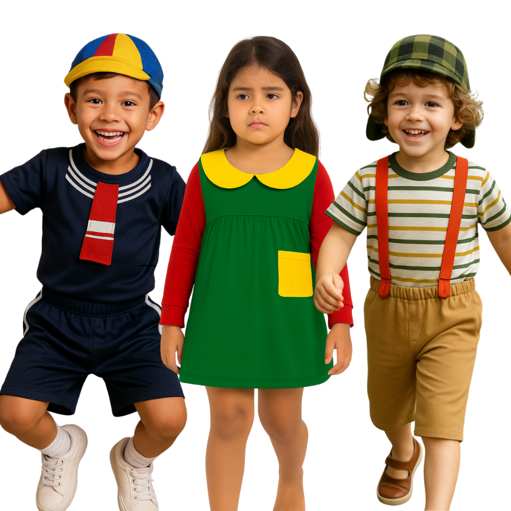 Fantasia Turma do Chaves Infantil Chaves Kiko e Chiquinha Festa Turma ...