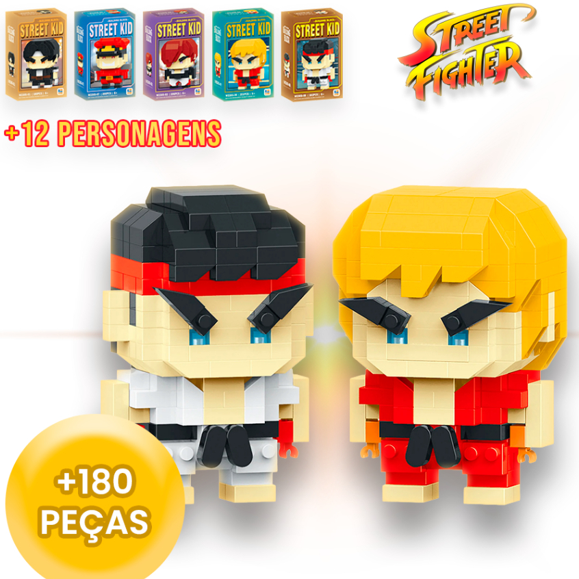 Blocos de montar - Street Fighter Blocks Presente Brinquedos Educativo ...