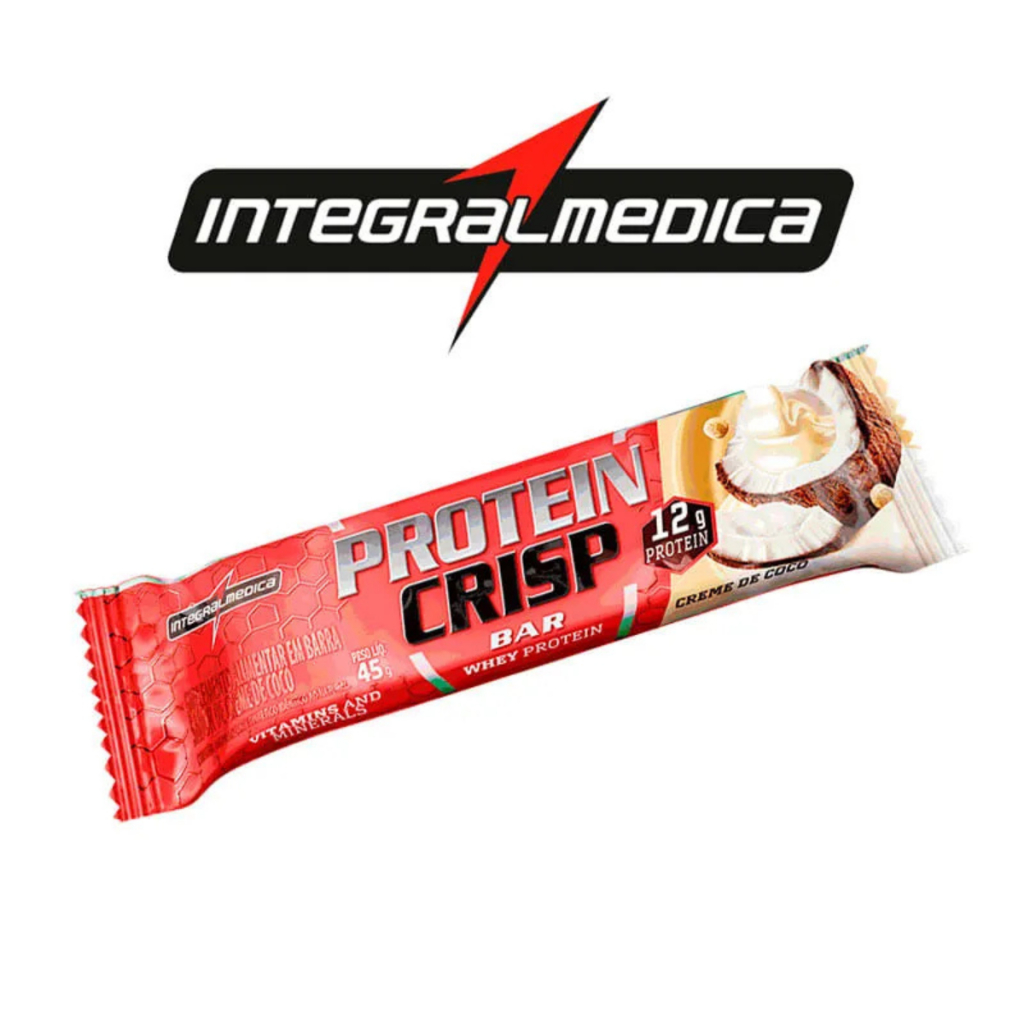 Crisp Bar Creme de Coco Com 12 unidades de 45 g Cada Integralmedica ...