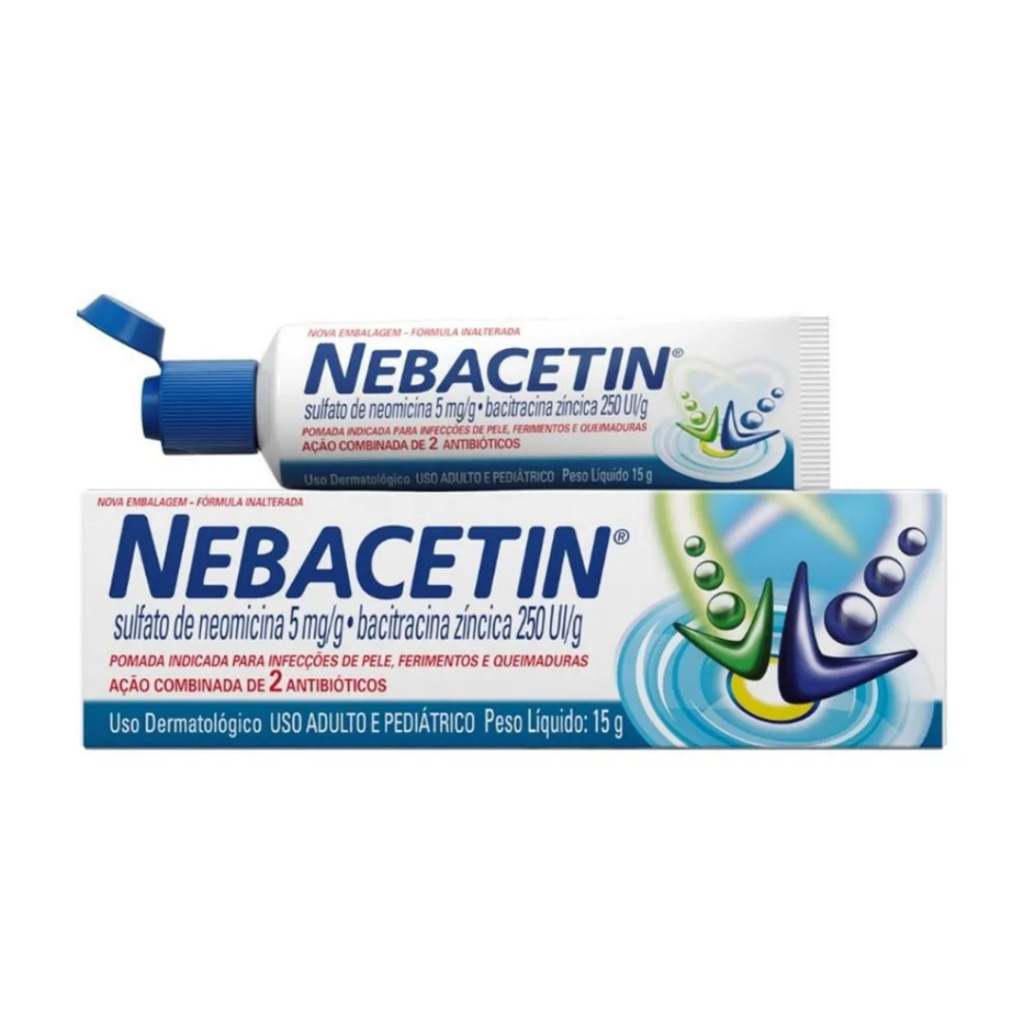 NEBACETIN POMADA 15G | Shopee Brasil