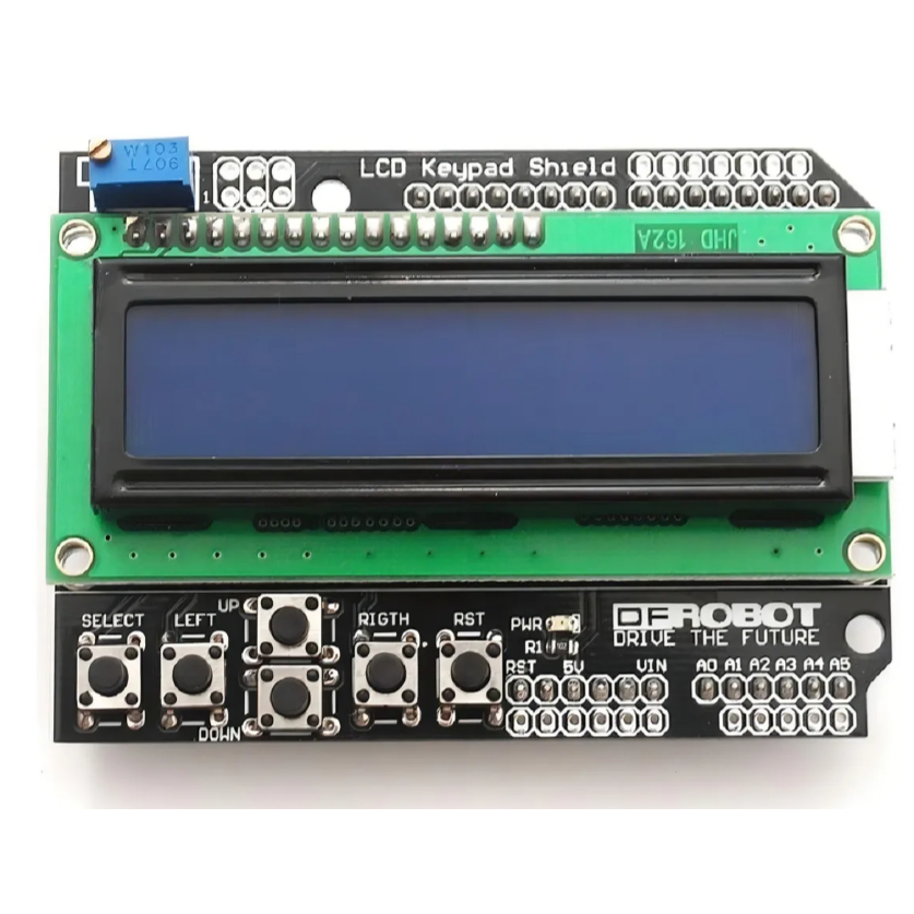 Display Lcd Keypad Shield 16x02 Com Teclado Botoes Arduino Mingwu Electronics | Shopee Brasil