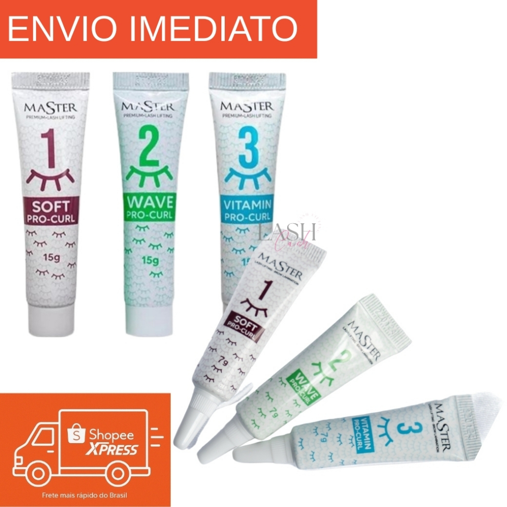 Kit Master Passo 1+ Passo 2 + Passo 3- 7g/14g Master Lashlifting ...