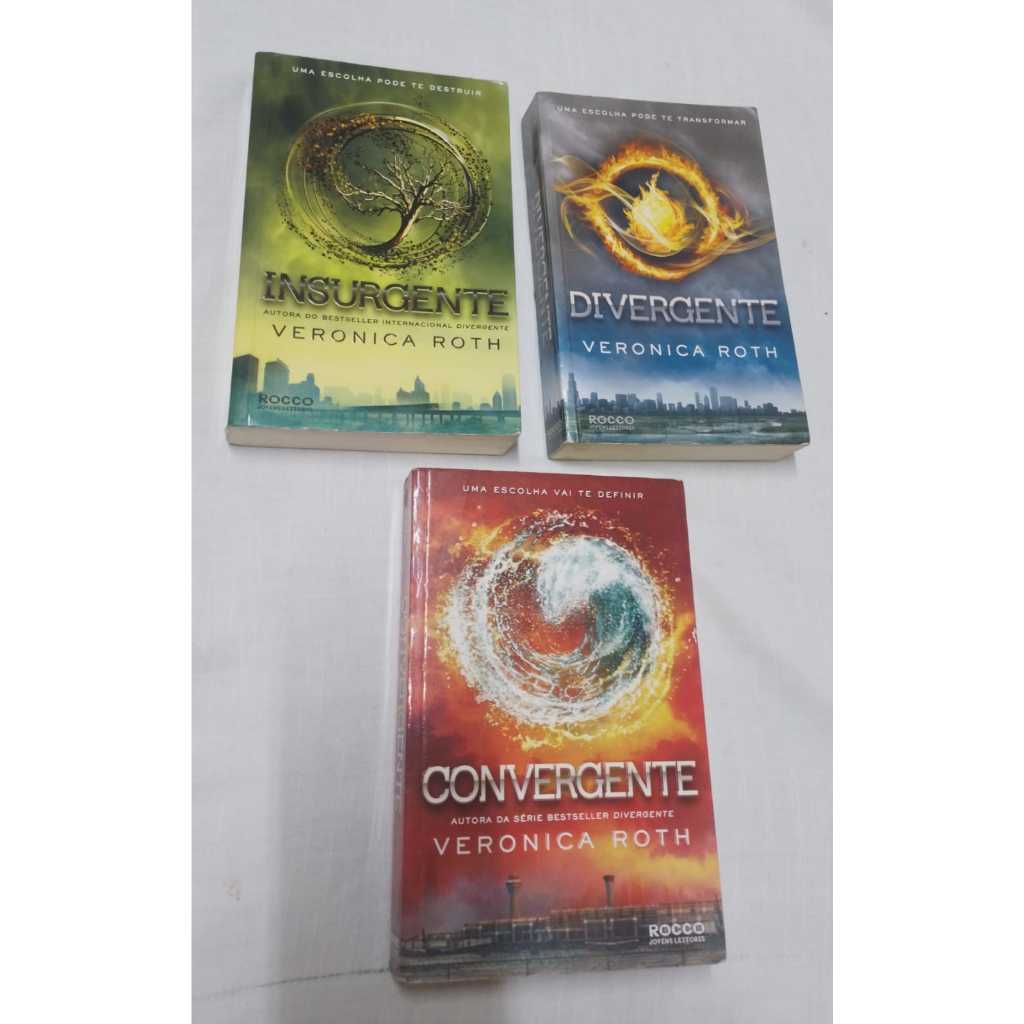 Livro Trilogia Divergente - 3 Livros - Veronica Roth ( 6500 ) | Shopee ...