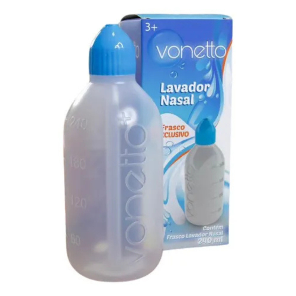Higienizador Nasal Vonetto - Frasco Lavador Nasal 240ml | Shopee Brasil