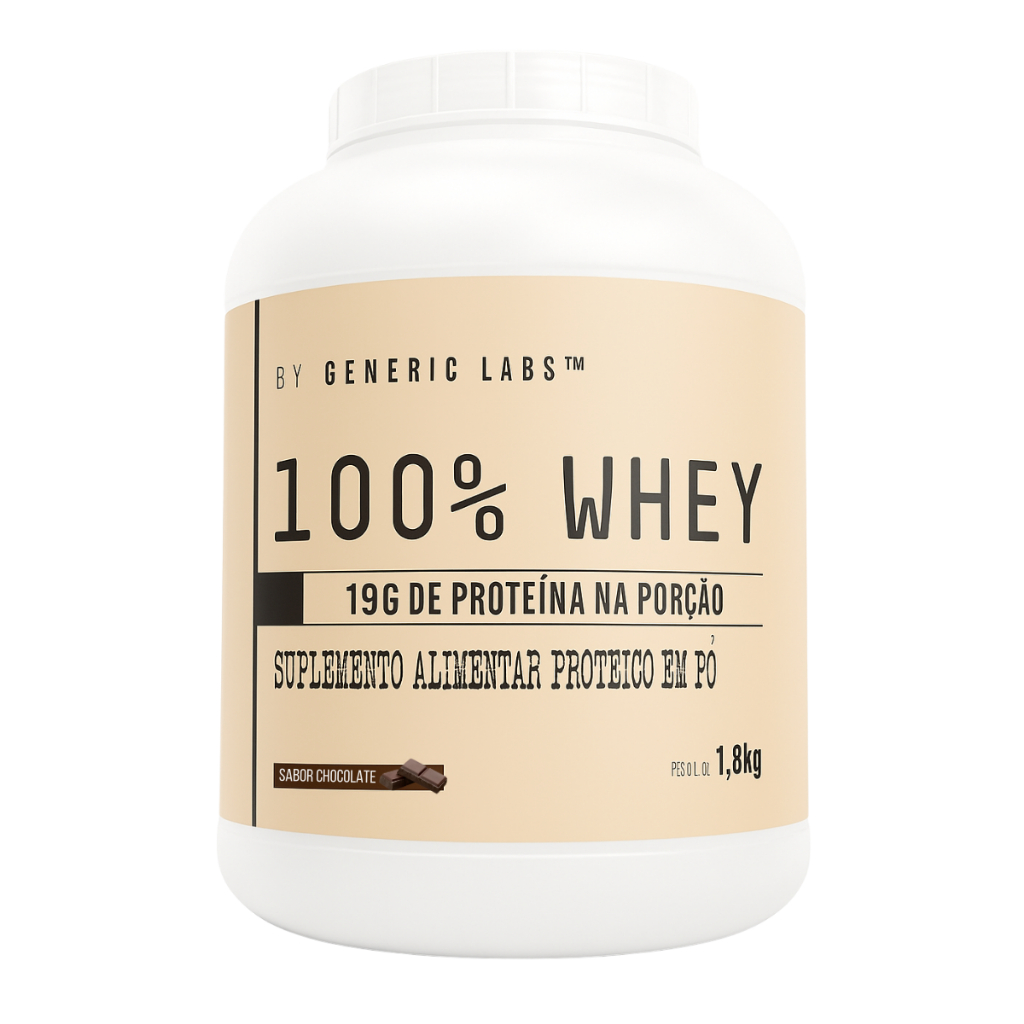 Whey Protein 100% isolado 19g de proteina por porção 1,8 kg no sabor ...