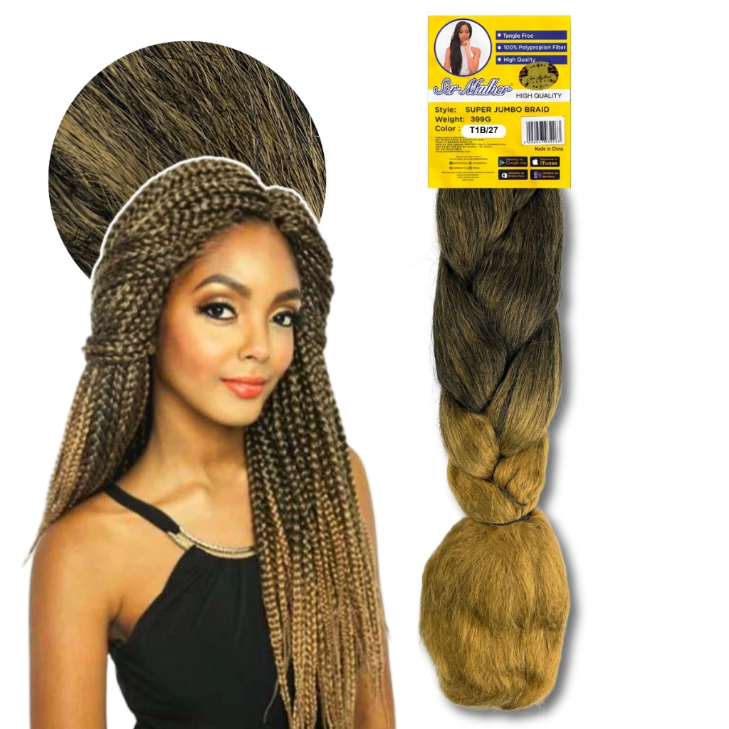 Cabelo Super Jumbo Jumbão Trança Box Braid Ser Mulher | Shopee Brasil