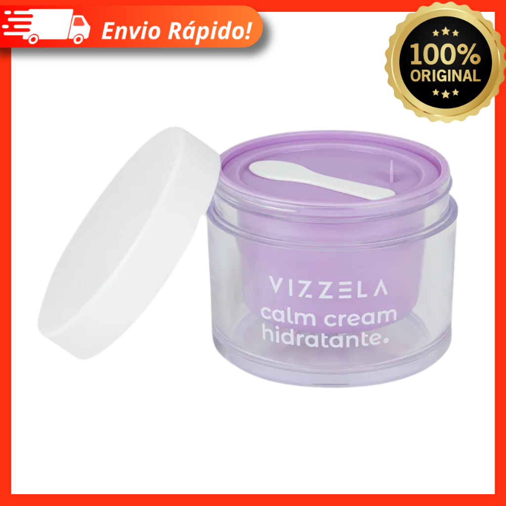 Creme Facial Calm Cream Hidratante Sense Skin Vizzela 50g - Acalma e ...