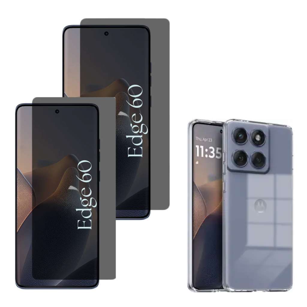 Kit 2 Película Fosca Privacidade Para Edge 60 + Capa | Shopee Brasil