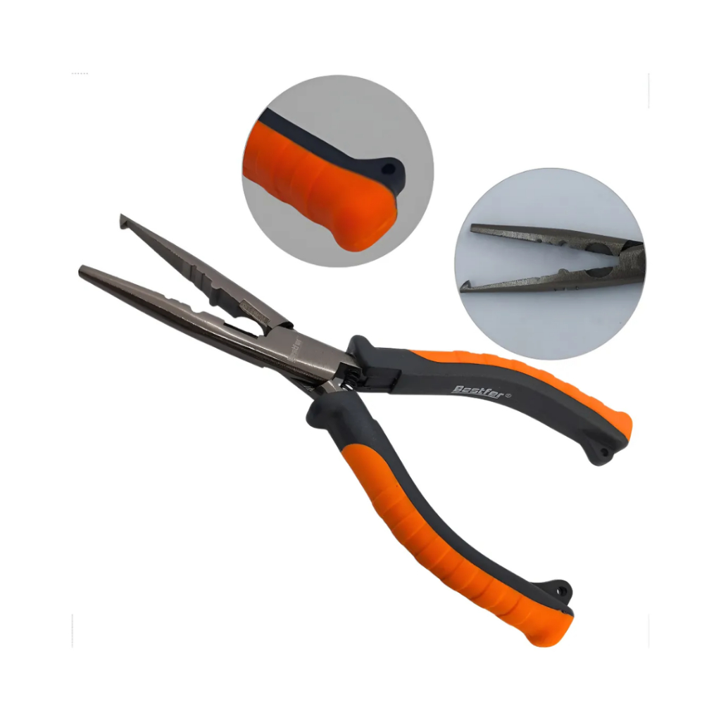 Alicate De Pesca Bestfer Bico Longo 8,5 22cm Em Aço Inox | Shopee Brasil