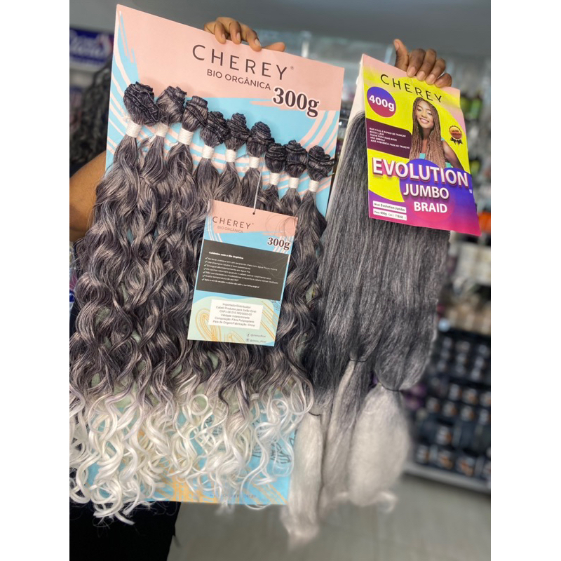 Cabelo Orgânico Taissa Cherey + Jumbo Evolution Cherey | Shopee Brasil