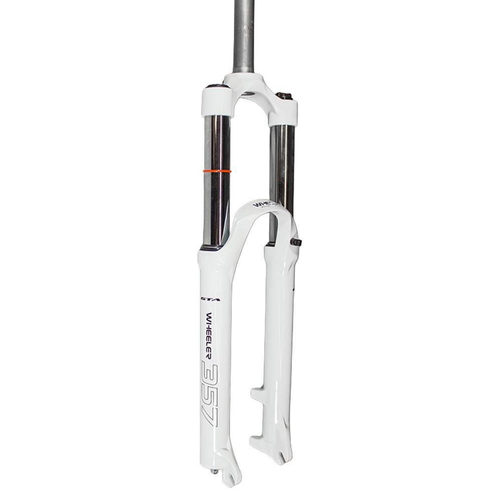 Suspensão Garfo 26 alumínio canela grossa 28.6mm Freio Disco Bicicleta Bike wheeler GTA branco ...