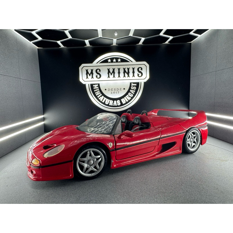 Miniatura Maisto Porsto Shell - Ferrari F50 escala 1/18 | Shopee Brasil