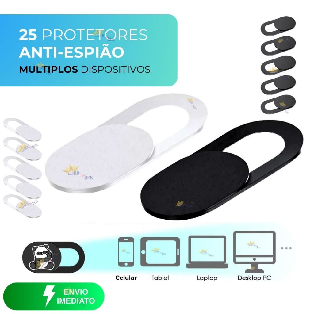 Kit Protetor de Câmera Tampa de Webcam Notebook e Celulares Anti-espião ...