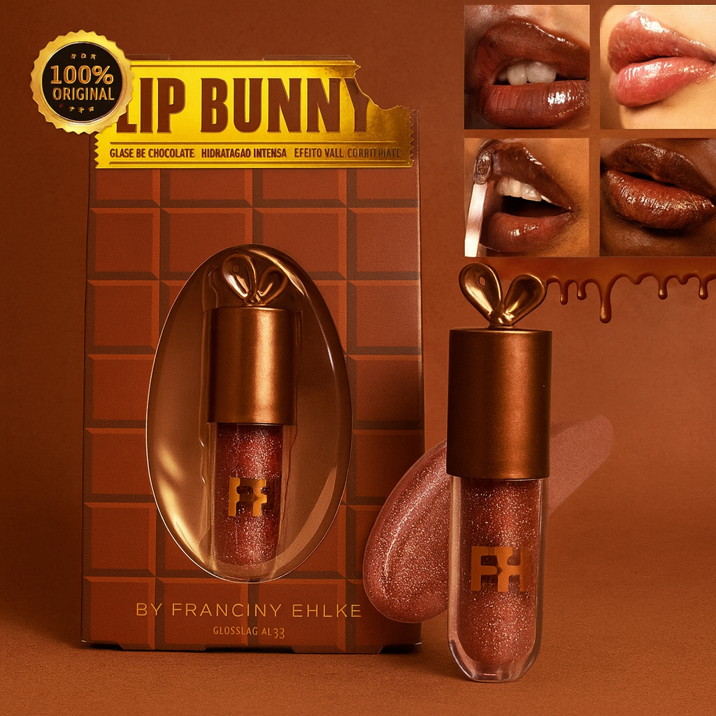 Gloss Labial Lip Bunny Fran By Franciny Ehlke Chocolate ORIGINAL Edição ...