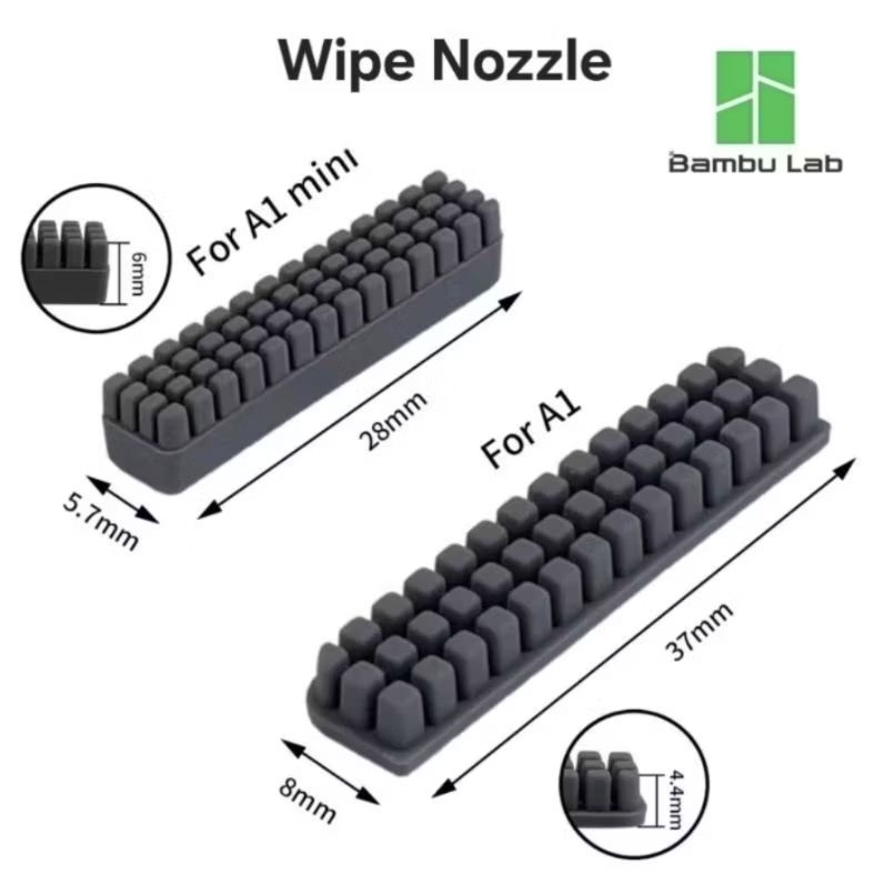 Bambu Lab A1/A1 mini Escova de silicone para limpeza do bico Wipe ...