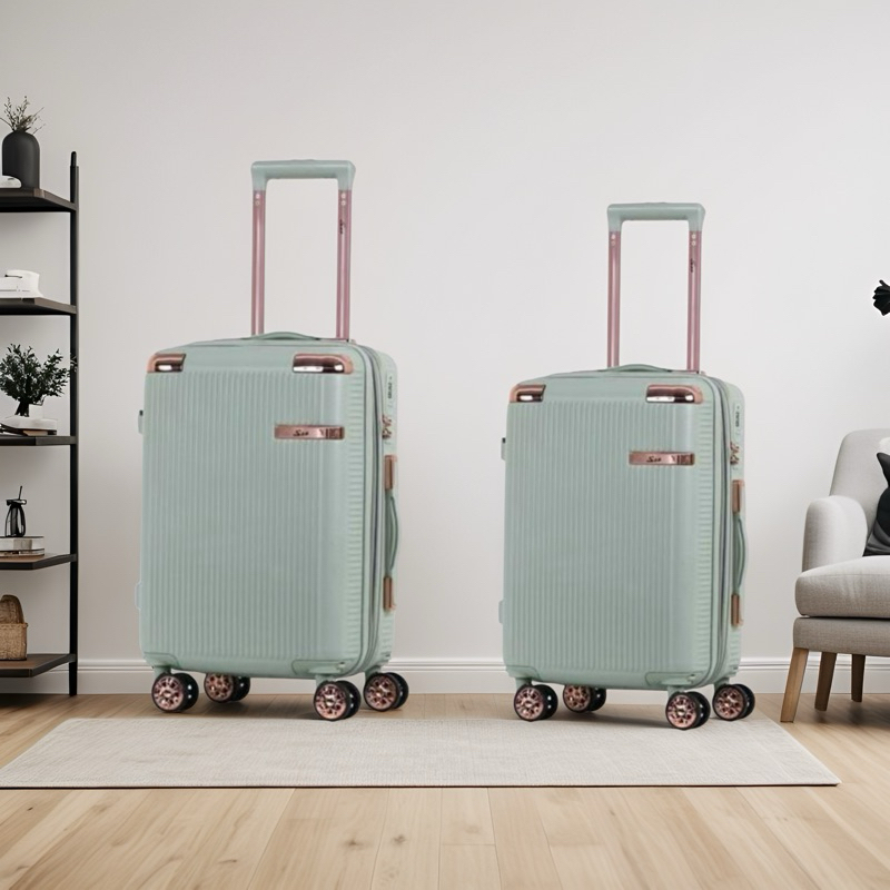 Kit Mala de bordo de 9KG+ 12KG com rodas removíveis e zíper duplo para ...