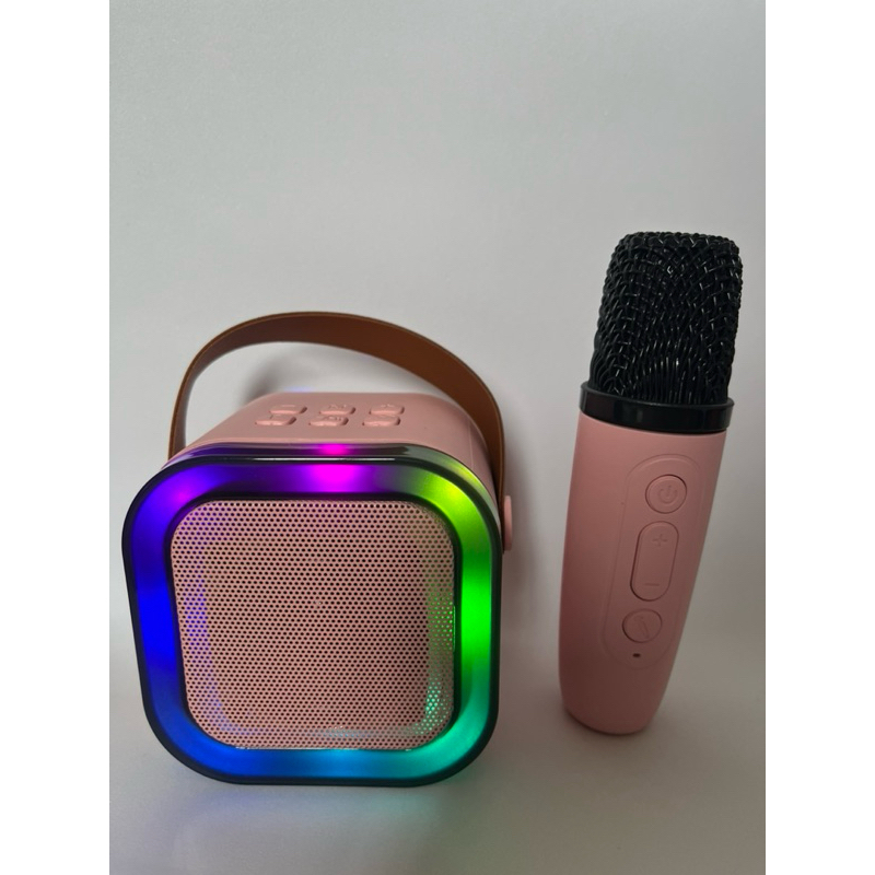 Caixa de Som Bluetooth 20W Kapbom KA-8072 com Microfone Sem Fio, Luzes RGB Coloridas e Bateria ...