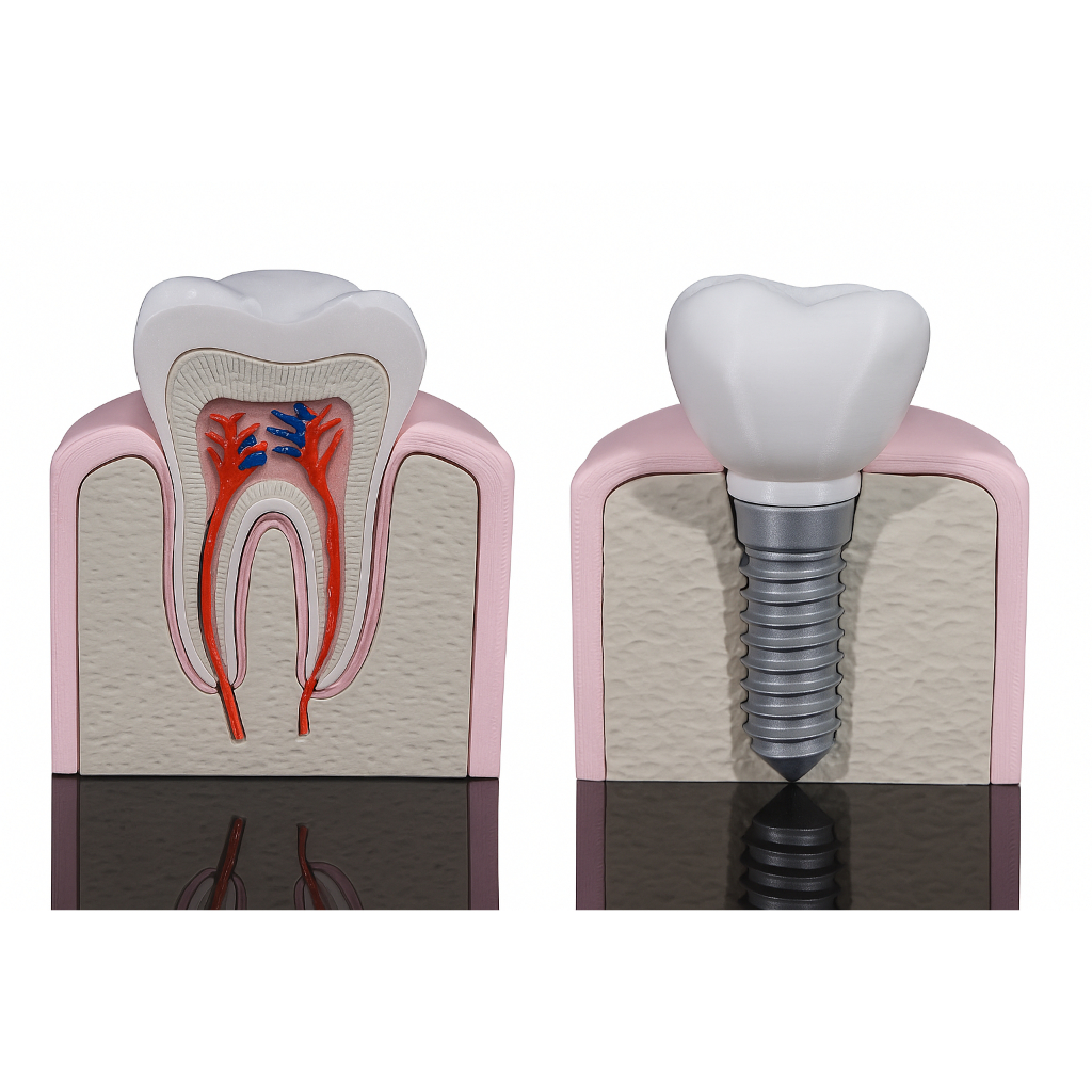 Modelo de implante + Modelo Anatômico de dente decoração consultório ...