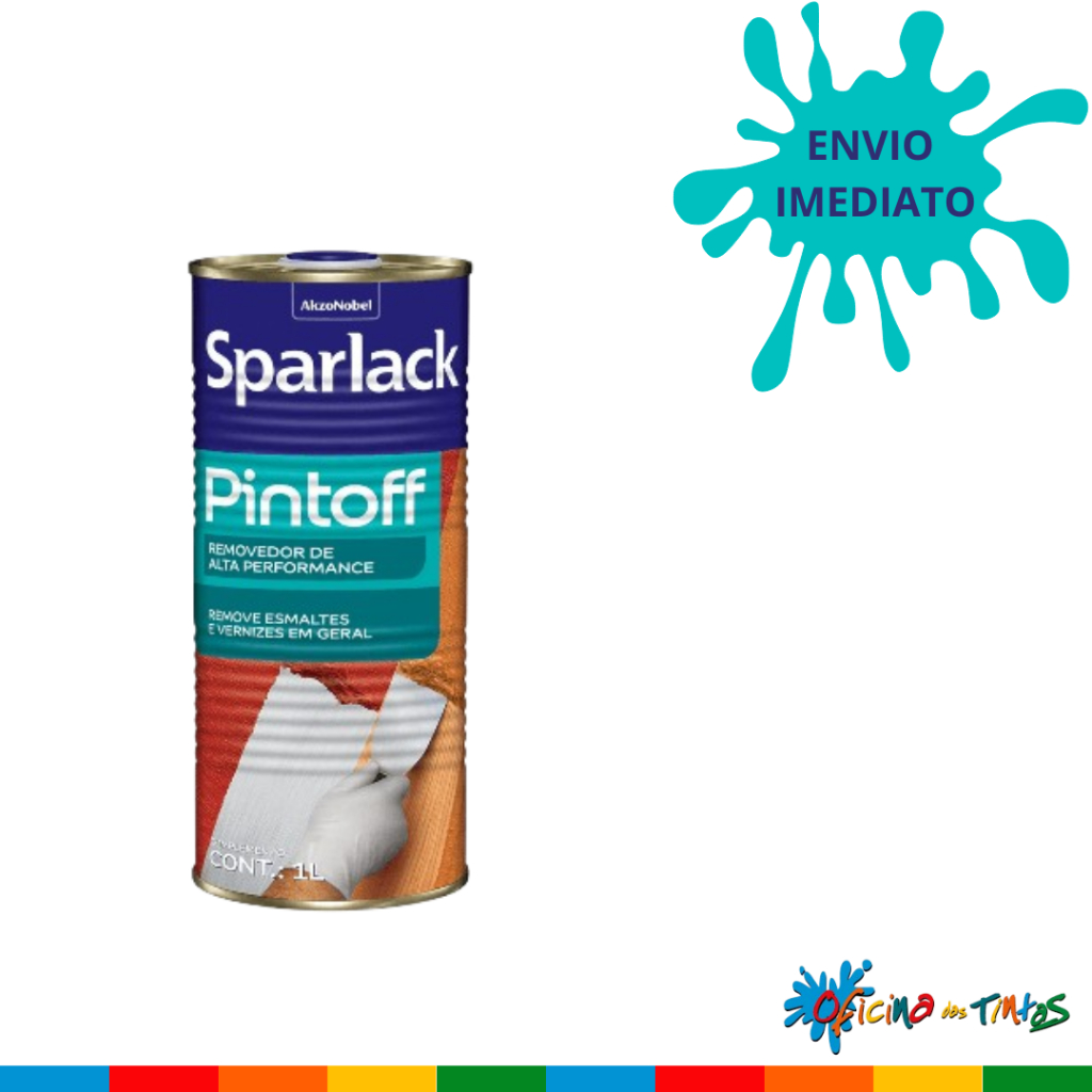 Removedor de tinta esmalte e vernizes Pintoff Sparlack 1L | Shopee Brasil