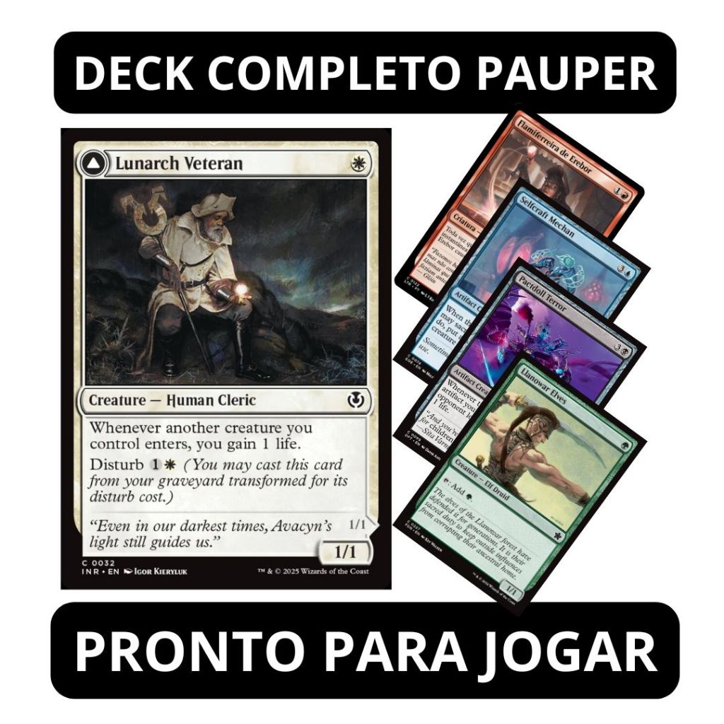Deck Pauper - Magic The Gathering - Completo pronto para jogar (Inglês) | Shopee Brasil