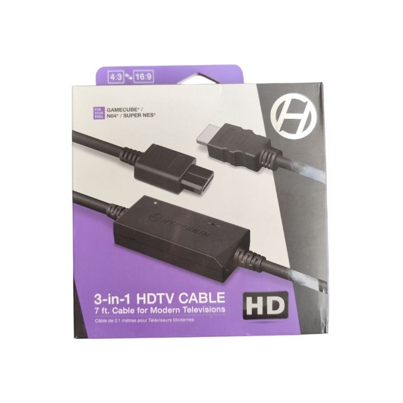 Cabo Hyperkin HDTV Hdmi Para Super Nintendo, Nintendo 64 e Game Cube ...