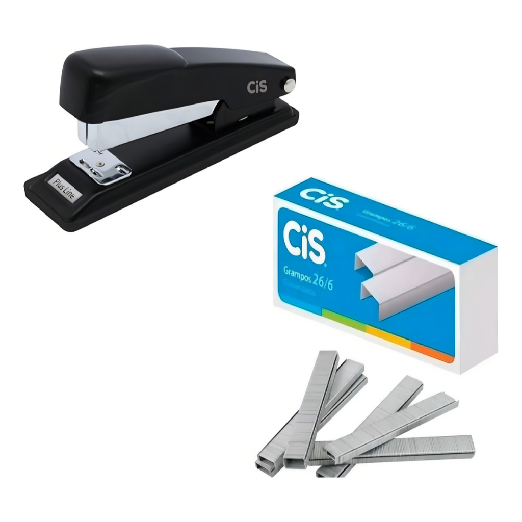 KIT Grampeador de metal + 5.000 Grampos Cis - Grampeador De Metal Plus ...