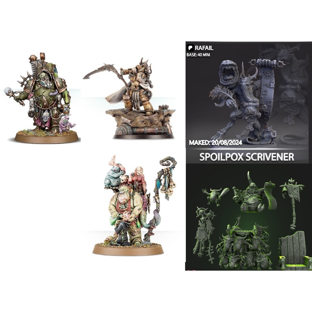Warhammer 40k Death Guard Mortarion Epidemius Festus Foul Blightspawn ...
