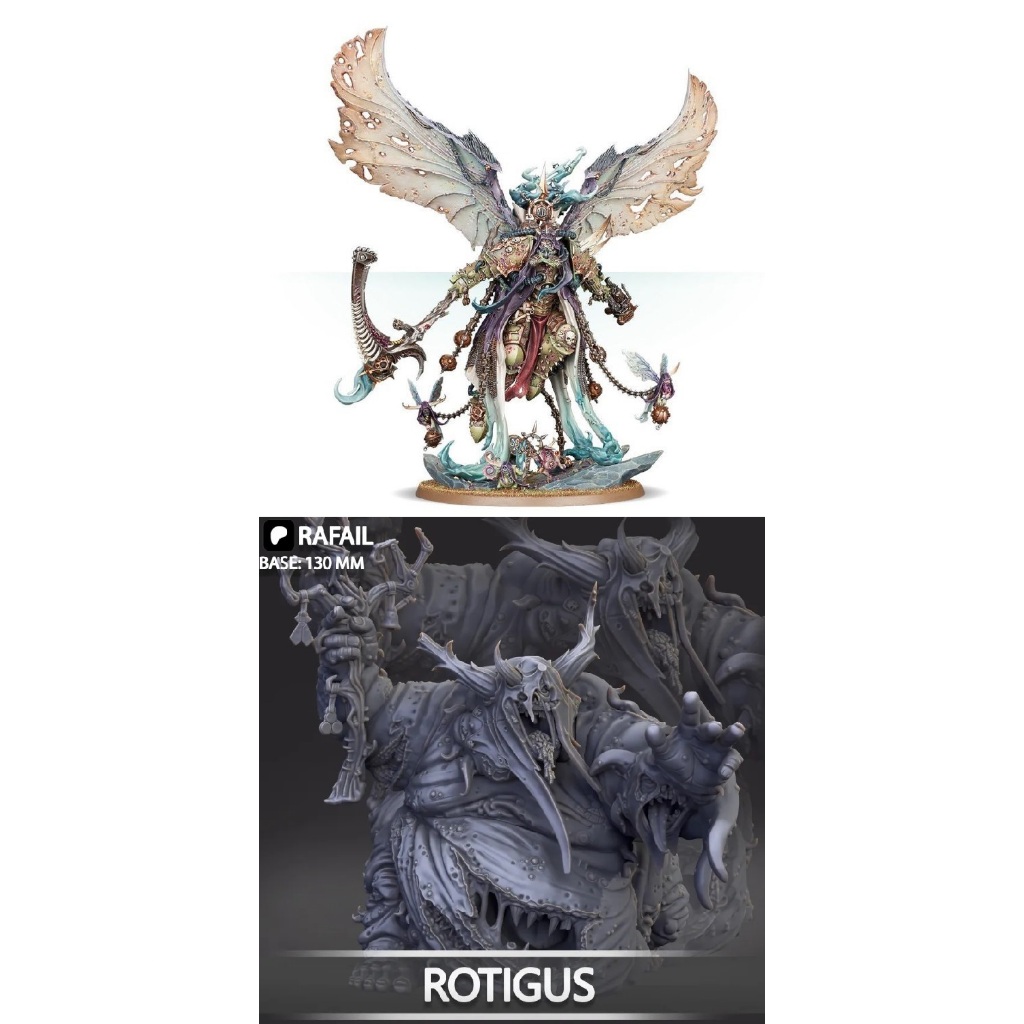 Proxies Warhammer 40k Death Guard Mortarion Rotigus | Shopee Brasil