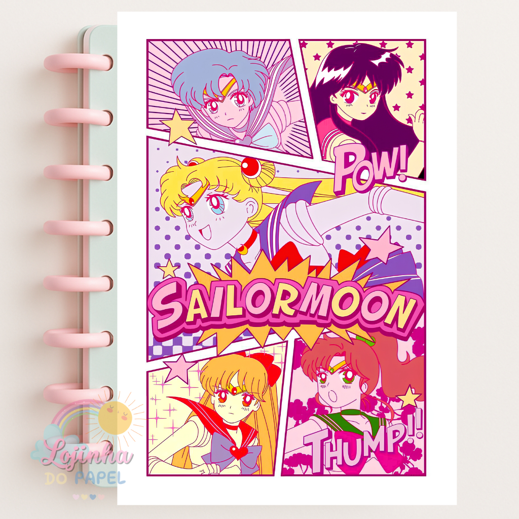 Caderno de Disco Inteligente Sailor Moon | Shopee Brasil