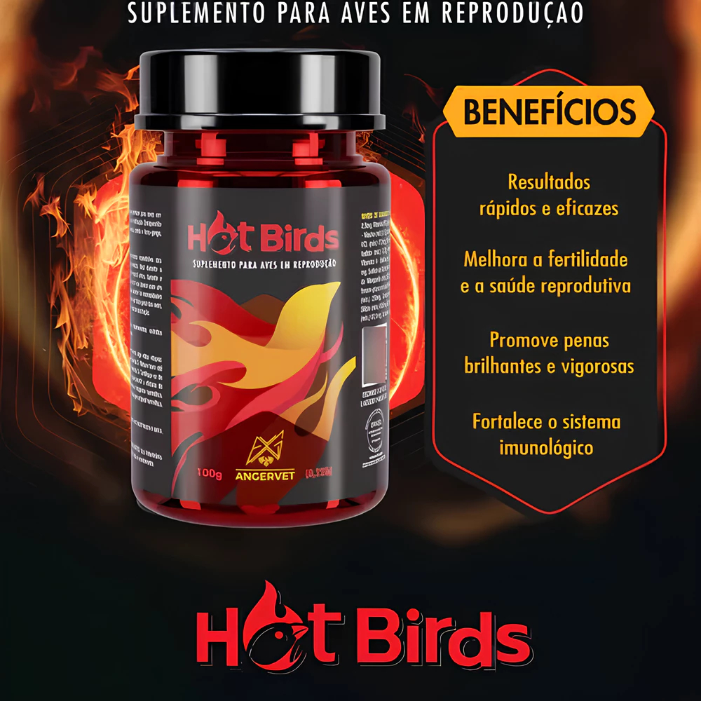 Hot Birds 100g Angervet Suplemento Para Aves em Reprodução | Shopee Brasil