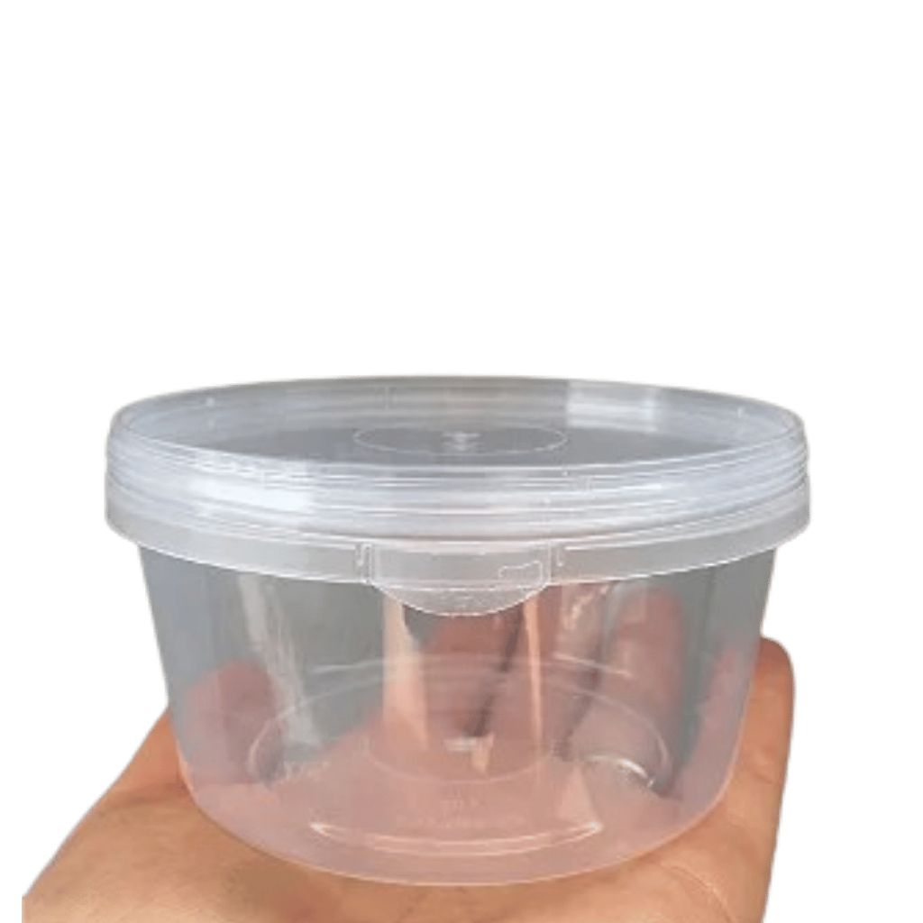 Pote Redondo com Lacre 250ml PP com tampa Embalagem Bolo no Pote ...