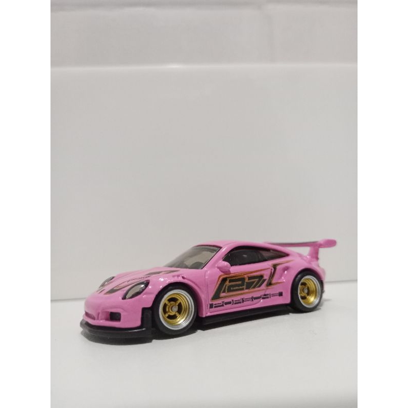 Hot Wheels - Porsche 911 GT3 RS Rosa (custom) | Shopee Brasil