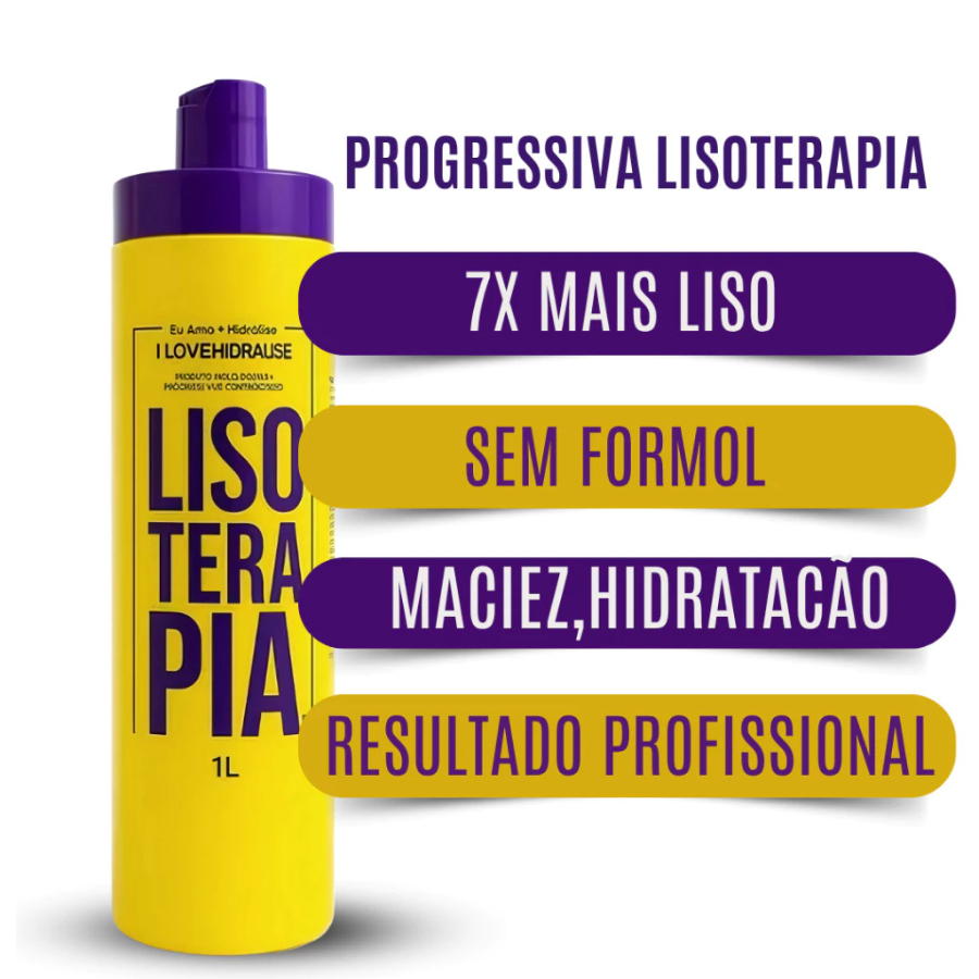 Progressiva Orgânica Sem Formol Lisoterapia 1L - Alisamento Perfeito ...