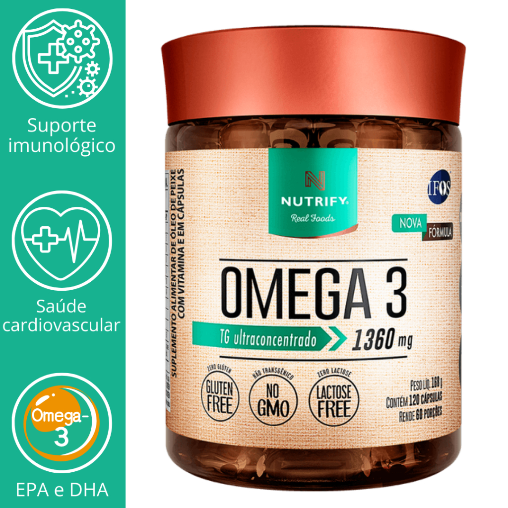 OMEGA 3 TG ULTRACONCENTRADO 120CAPS - NUTRIFY | Shopee Brasil