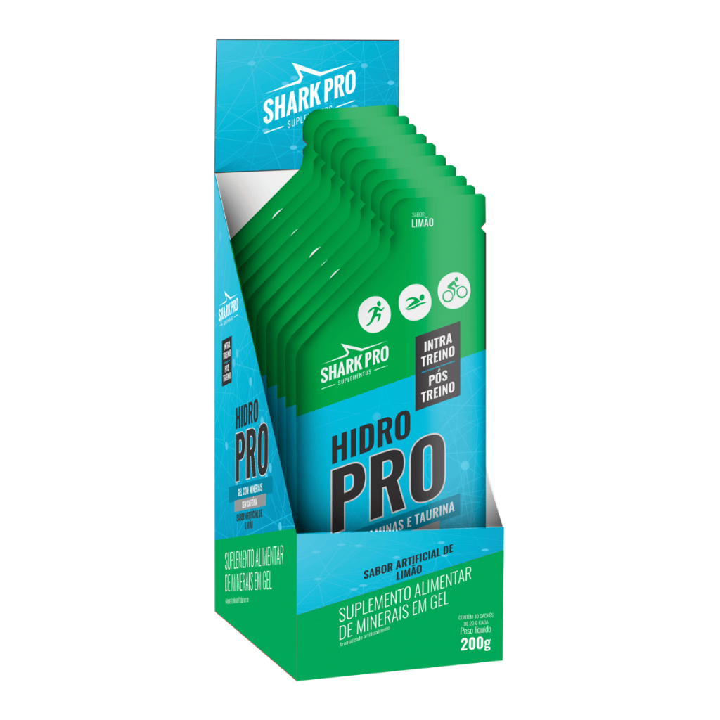 Hidro Pro Gel Shark Pro – Caixa com 10 Unidades de 20g | Shopee Brasil
