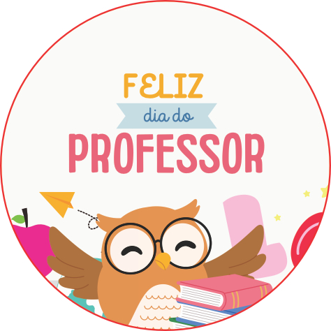Adesivos Dia dos Professores 4cm lembrancinha, etiqueta | Shopee Brasil