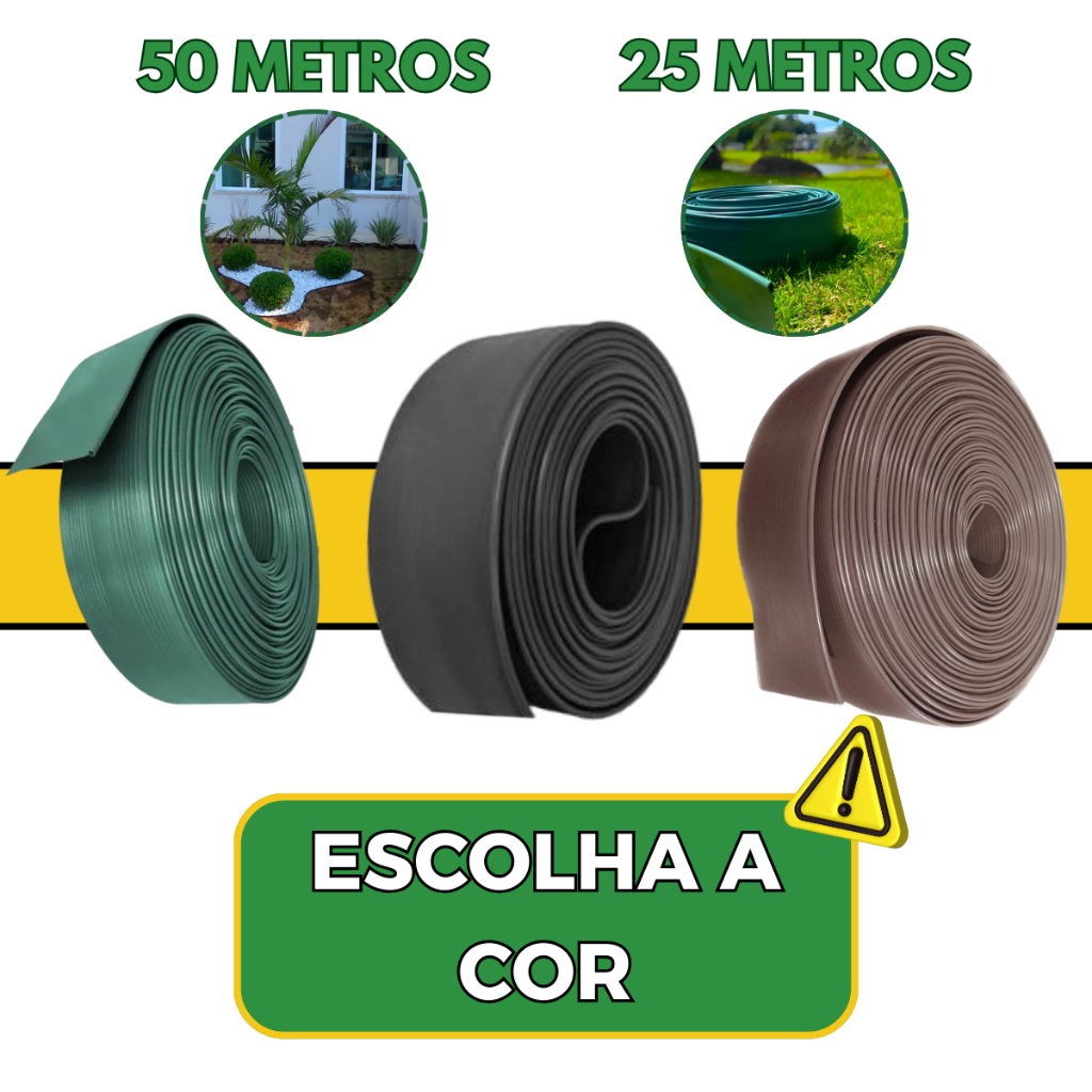 Limitador Separador de Grama Jardim Fechamento Portão Borda Divisor ...